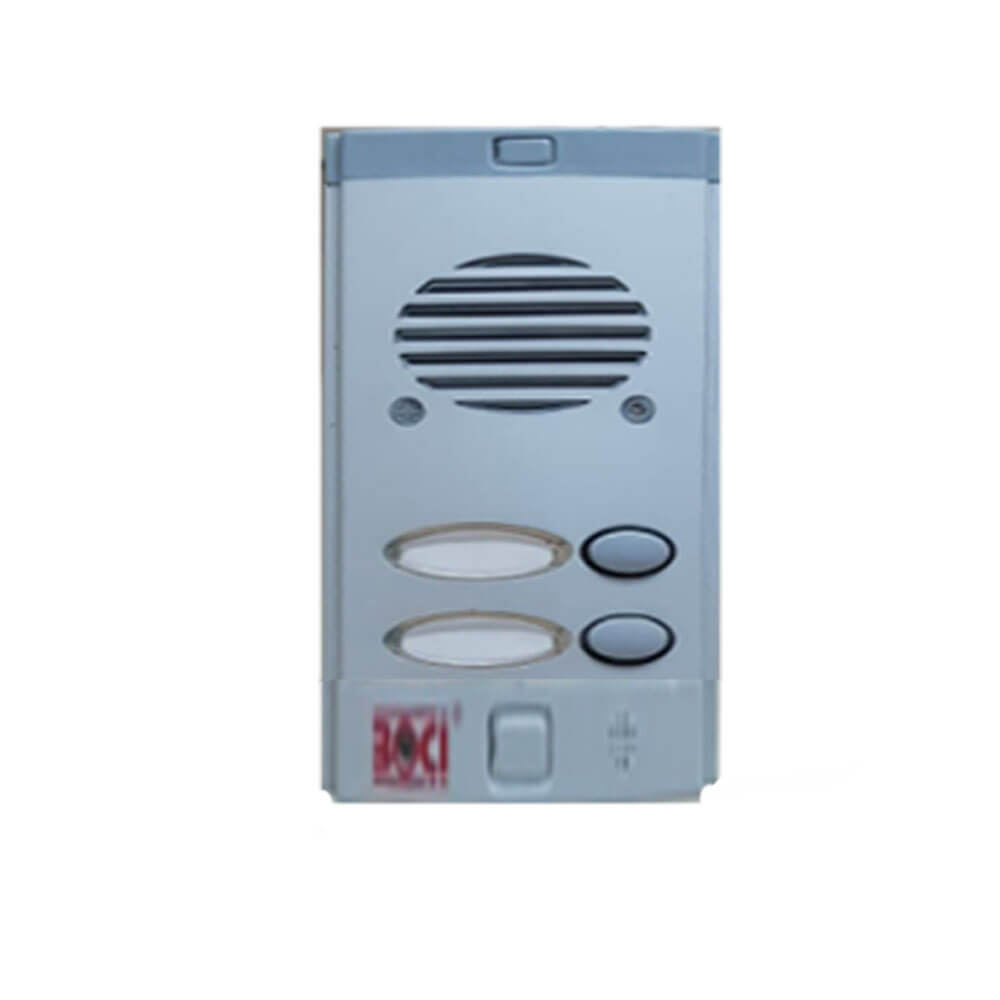 2'li Tek Sıra Hoparlörlü Zil Paneli Fotoselli (Mavi Işıklı) | Elektrikçiden