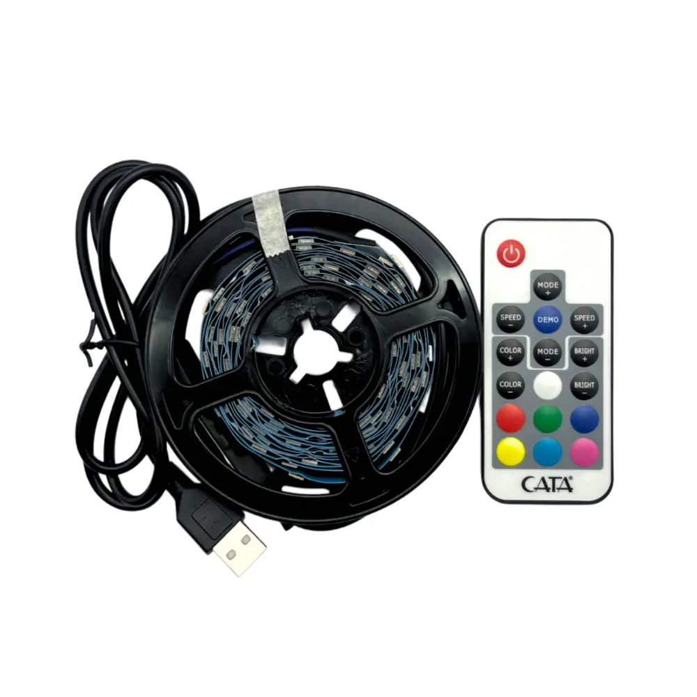 Cata Tv Rgb Usb Girişli Şerit Led Set 3m CT-4566 | Elektrikçiden
